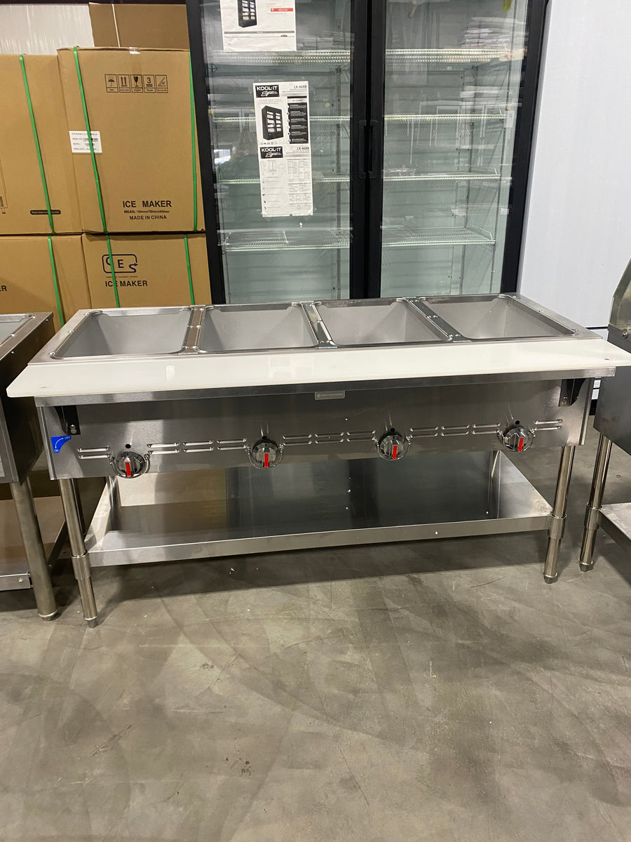 CES Natural Gas 4 Bay Steam Table – Crawford Equipment Supply