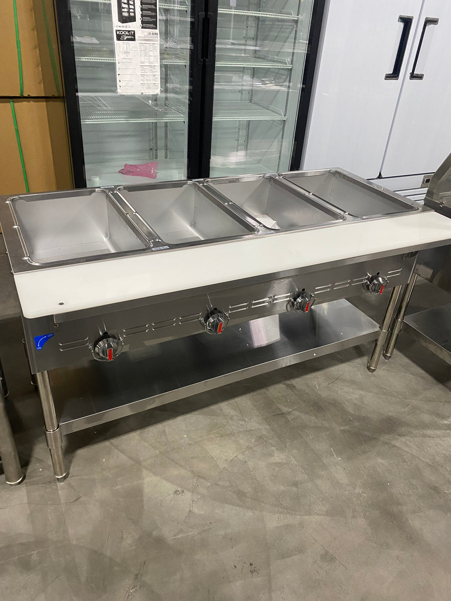 CES Natural Gas 4 Bay Steam Table – Crawford Equipment Supply