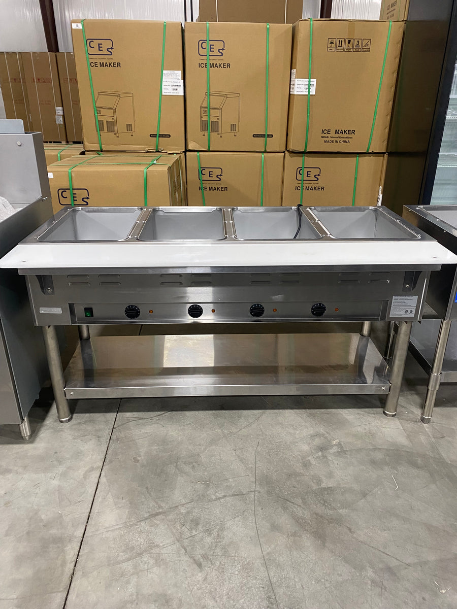 CES Electric 4 Bay Steam Table – Crawford Equipment Supply