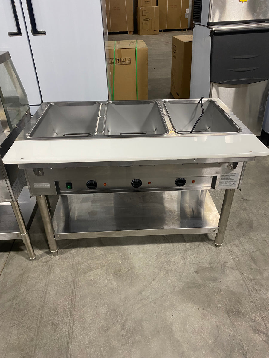 CES Electric 3 Bay Steam Table – Crawford Equipment Supply