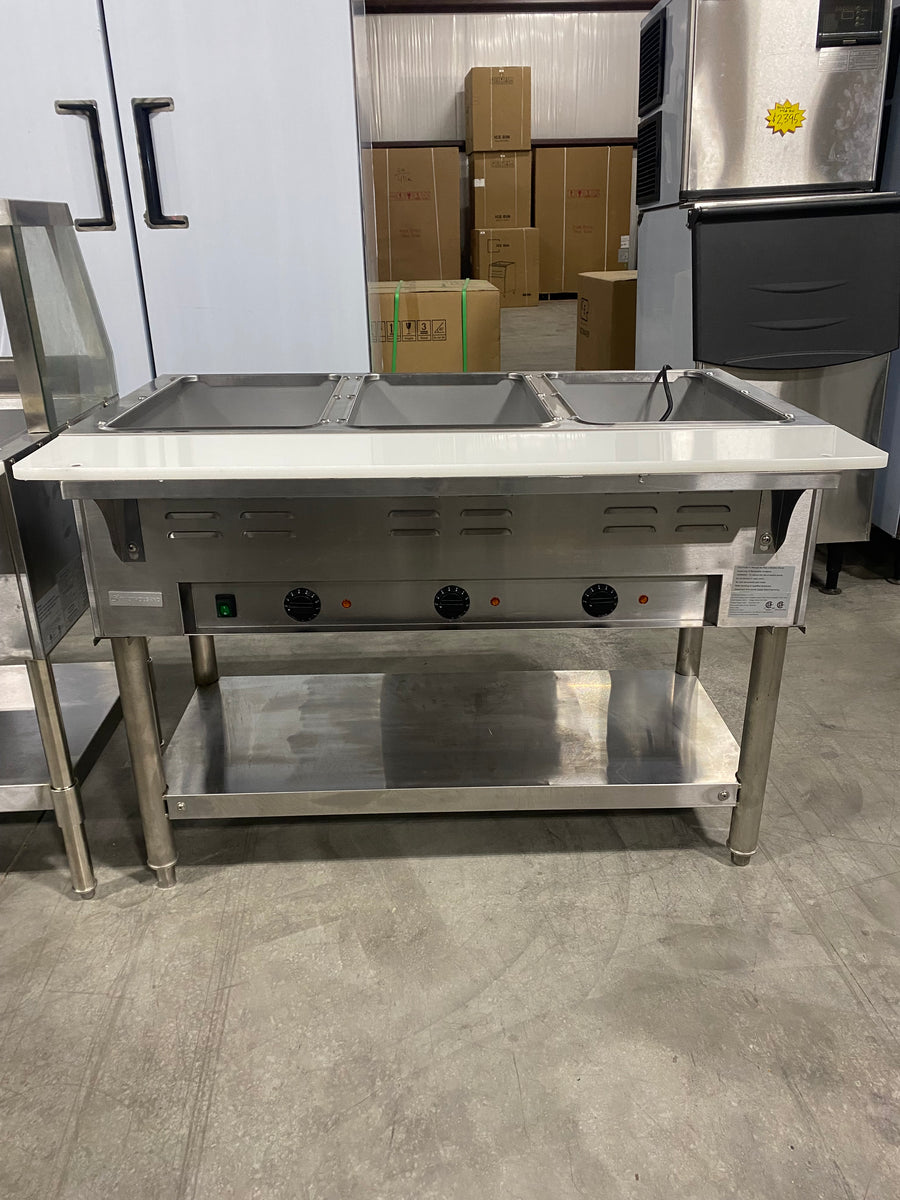 CES Electric 3 Bay Steam Table – Crawford Equipment Supply