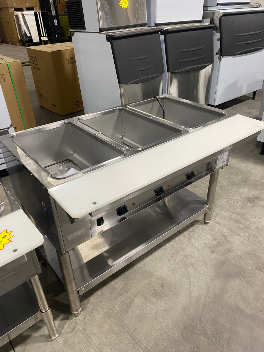 CES Electric 3 Bay Steam Table – Crawford Equipment Supply