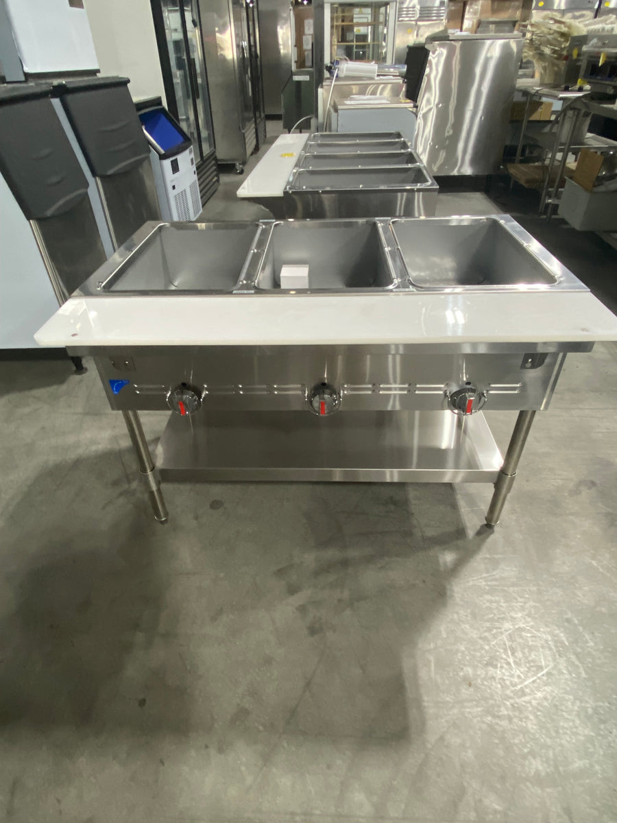 CES Natural Gas 3 Bay Steam Table – Crawford Equipment Supply