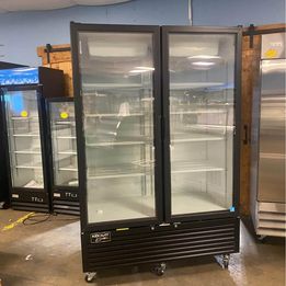 Kool-It Double Door Glass Cooler Merchandiser – Crawford Equipment Supply